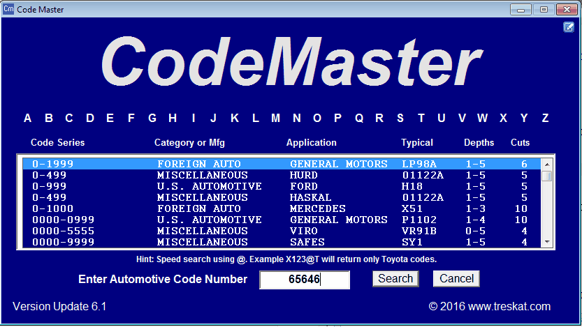 CodeMaster by Treskat USA